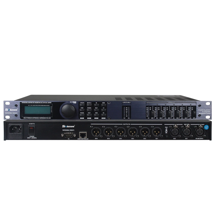 Pro audio Loudspeaker Management System 2 In 6 Out 260 DSP audio Processor,Audio Processor