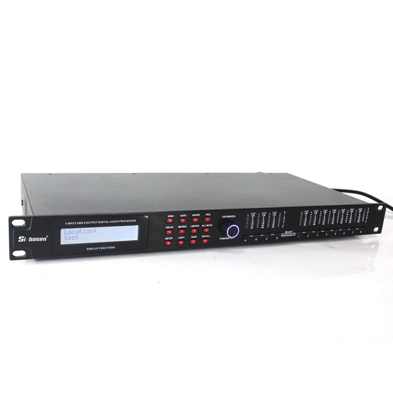 Digital audio processor 4 input 8 output loudspeaker management system AD48