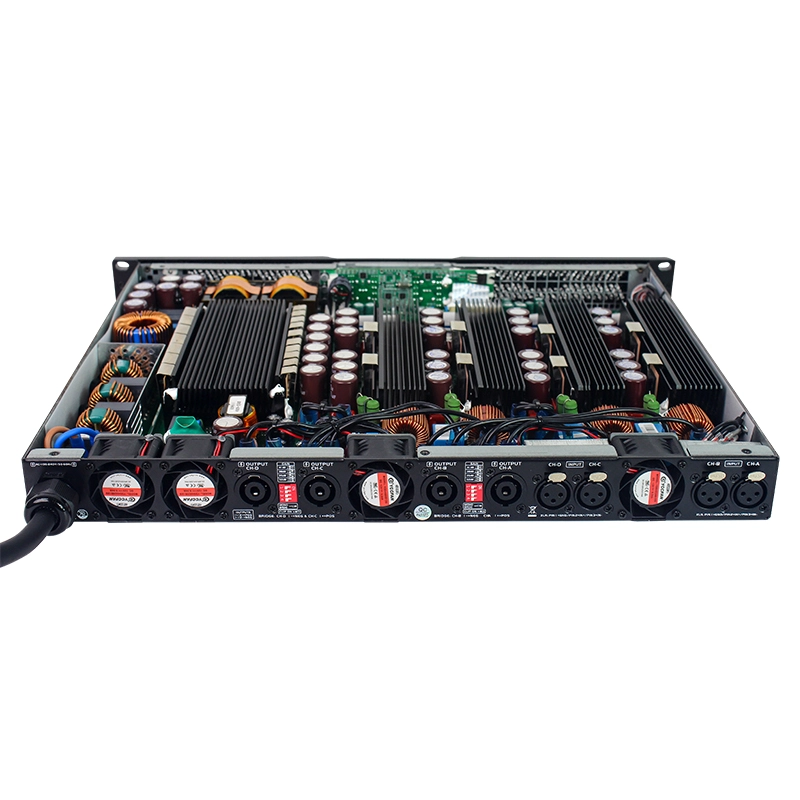 D4-1500 4 Channel GaN 2ohms 4 x 3000W Class d 1u Amplifier