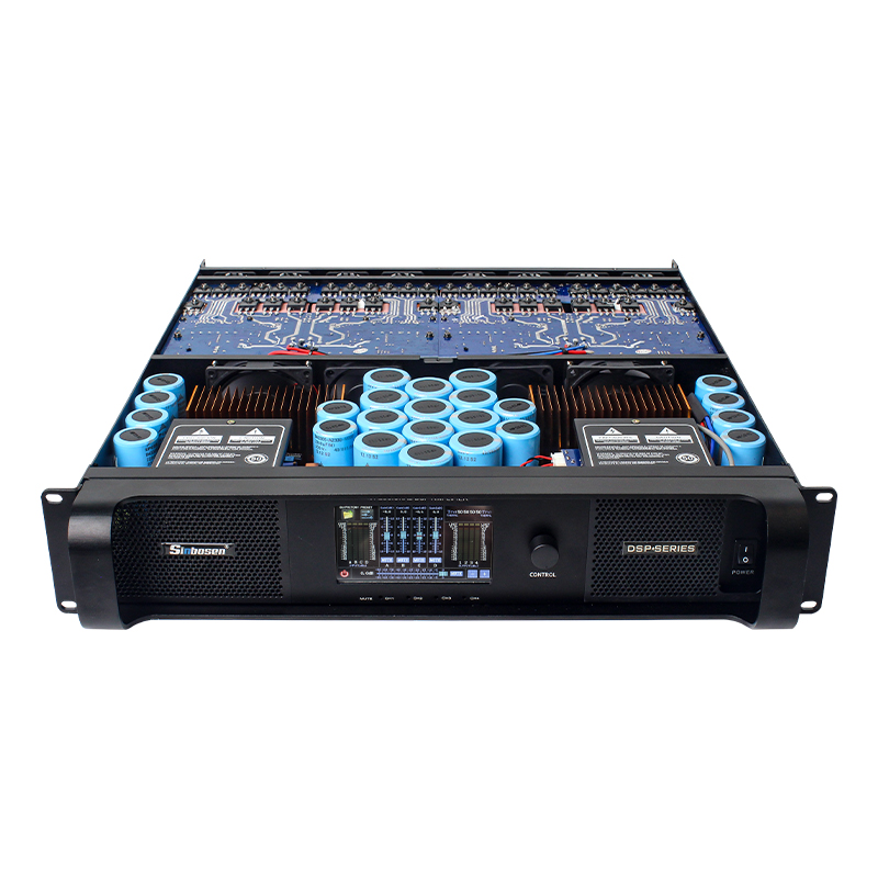 DSP10000Q FIR Function 4 channel Touch Screen AES/EBU DSP Display Amplifier