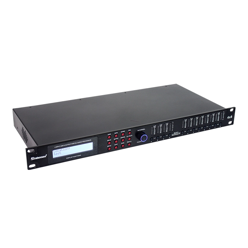 Digital audio processor 4 input 8 output loudspeaker management system AD48