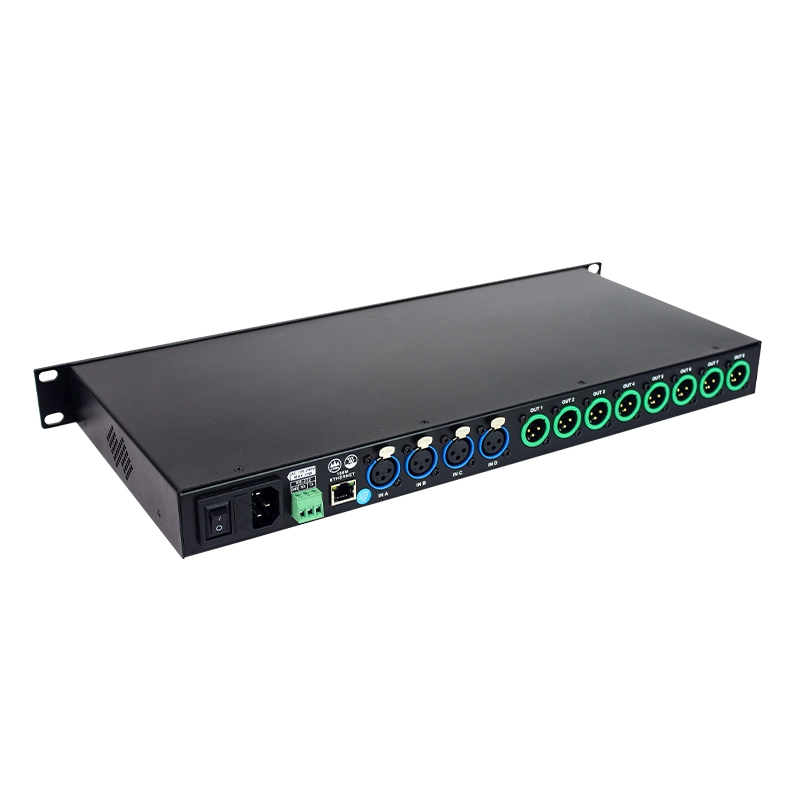 Digital audio processor 4 input 8 output loudspeaker management system AD48