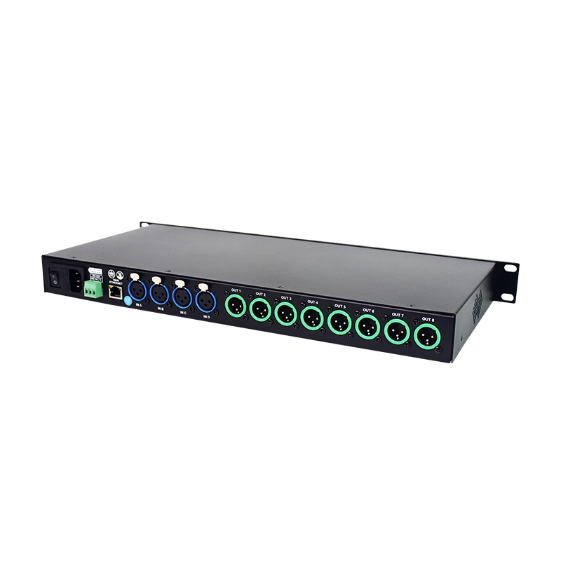 Digital audio processor 4 input 8 output loudspeaker management system AD48