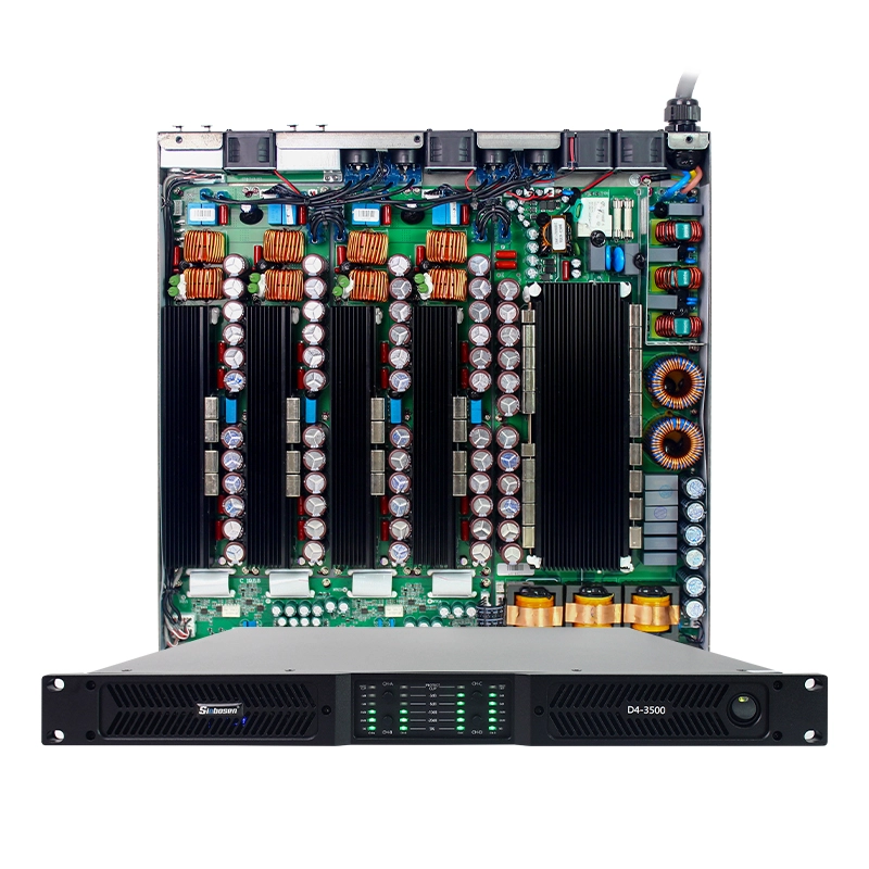 D4-3500 Dj Amplifier 4 Channel Class D Wide Voltage Amplifier,2 Ohms Stable