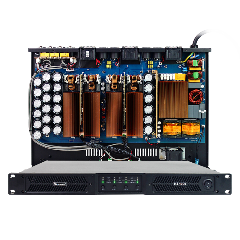 K4-1000 Class D 1000 Watts 4 Channels Professional Power Amplifier,K ...
