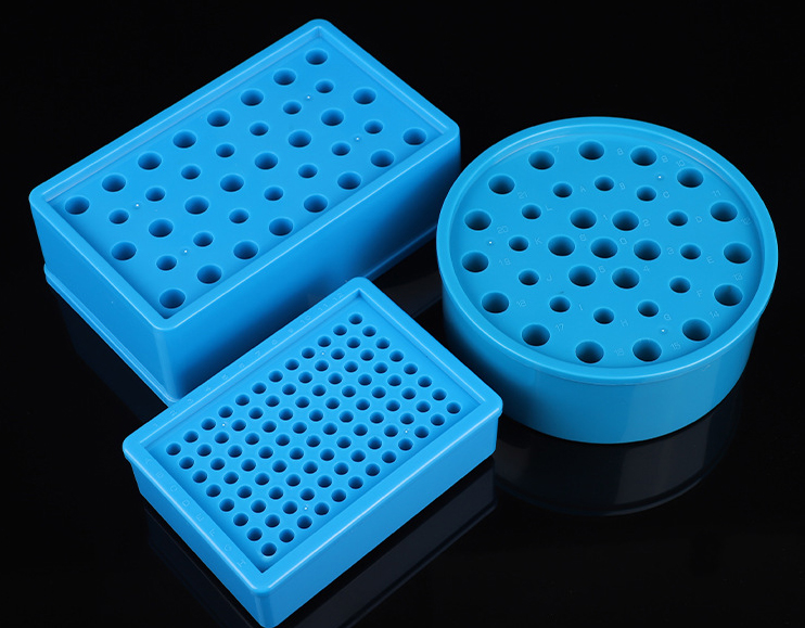 LAB Plastic Ice Box PCR Centrifuge Tube Storage Rack Laboratory ...