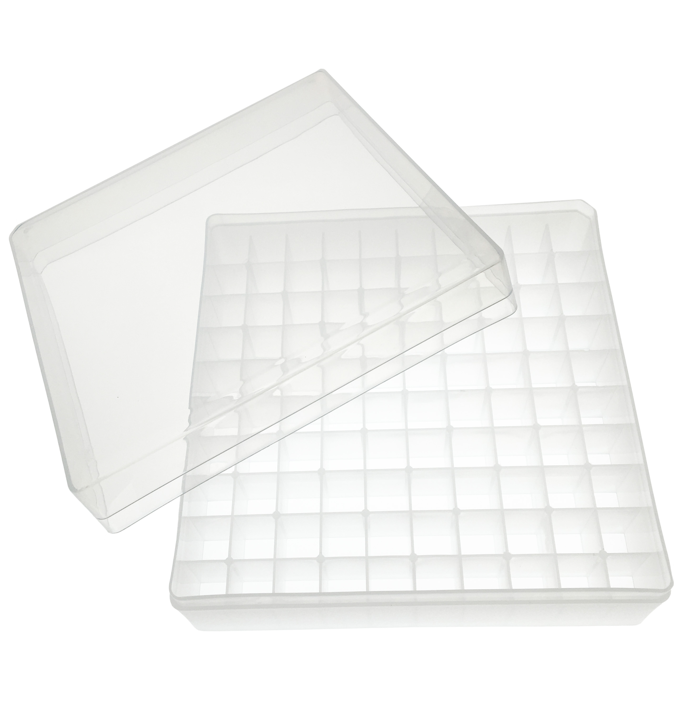 Centrifuge Tube Freezer Storage Box 100 Places Waterproof Polypropylene ...