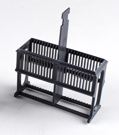 MUHWA 24 Places Microscope Slides Staining Rack and Jar, Gray/White