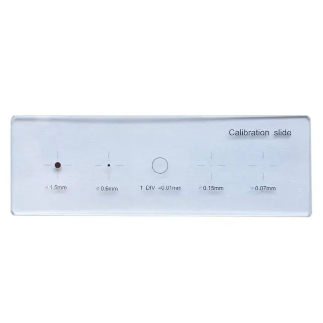 MUHWA 0.01mm Dot Crosshair Microscope Camera Slide Multifunction Plate ...