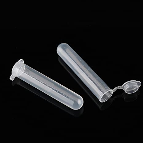 200PCS Polypropylene Graduated Clear Microcentrifuge Tube with Snap Cap ...