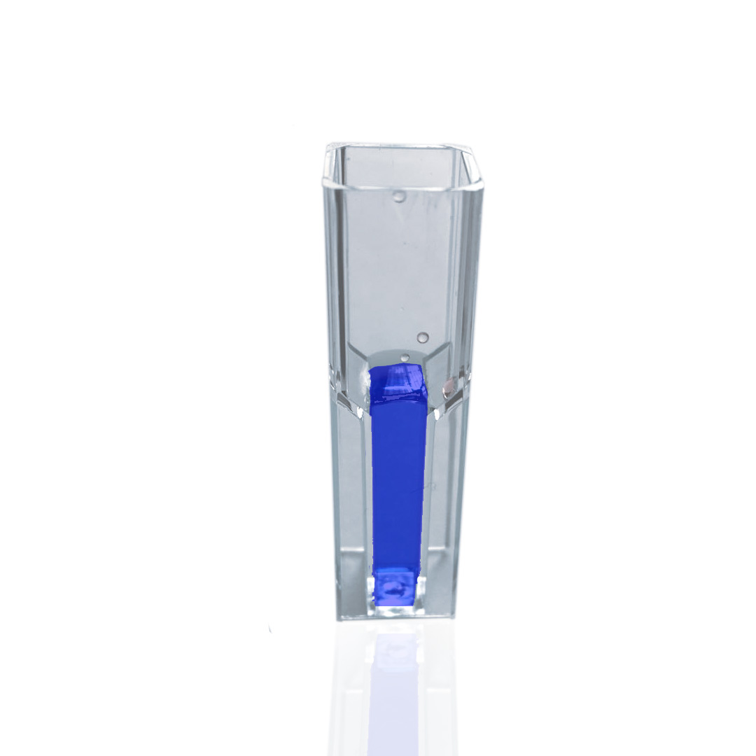MUHWA 1.5ml Disposable Plastic Cuvette Polystyrene Cuvette with Two ...