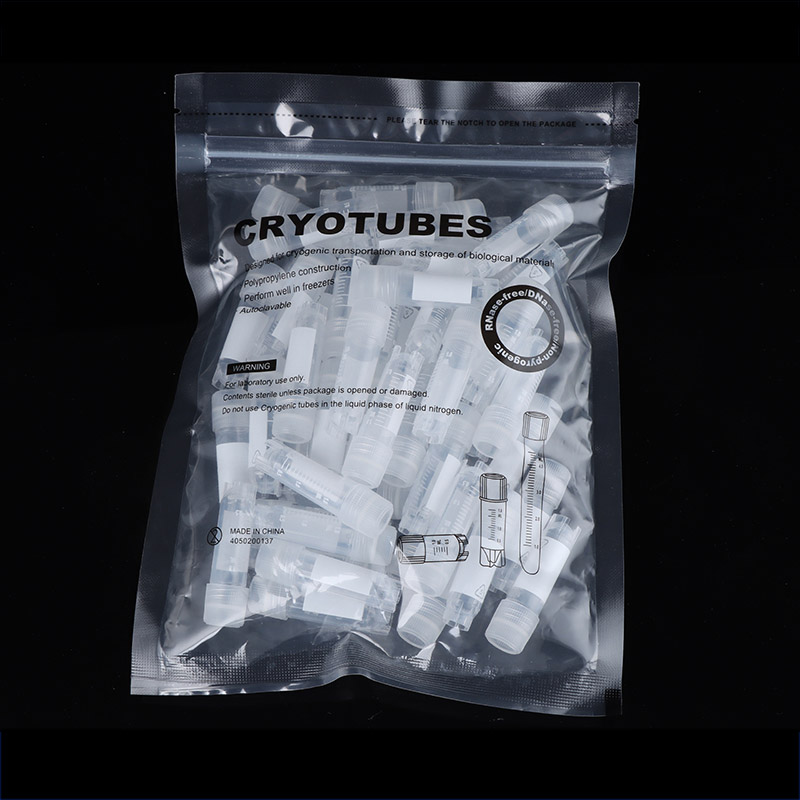 MUHWA 2 mL Plastic Self Standing Cryovials, External/Internal Threaded ...