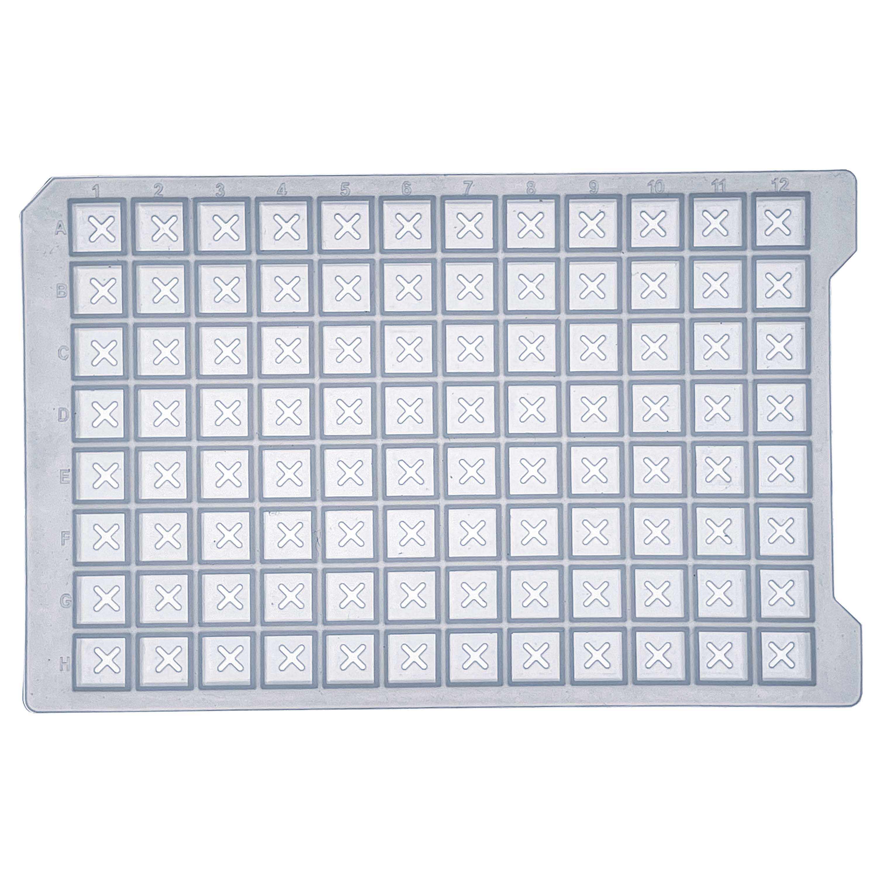 MUHWA 10PCS Silicone Sealing Mat, Silicone Cap for 96 Square Deep Well ...