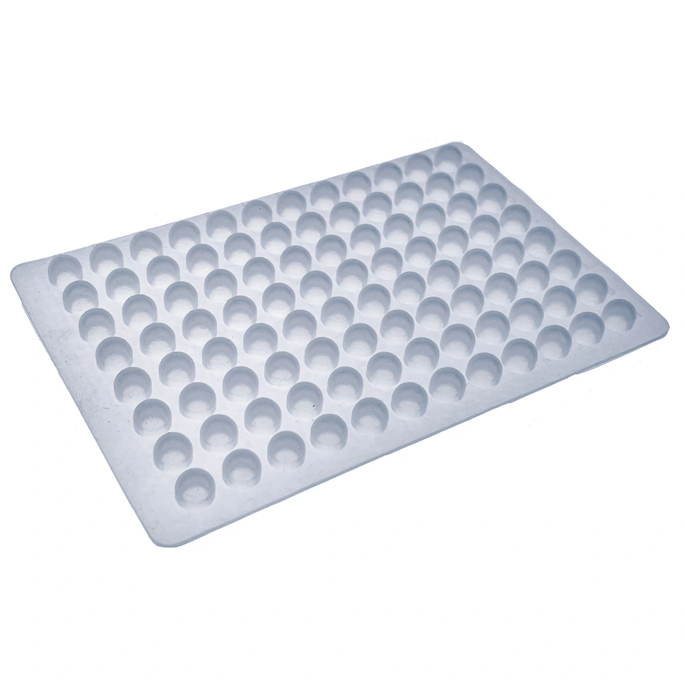 MUHWA 10PCS Silicone Sealing Mat, Silicone Cap for 96 Round Deep Well Plate