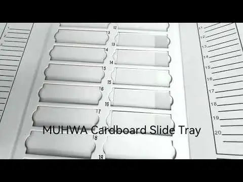 MUHWA 20 Places Cardboard Slide Tray