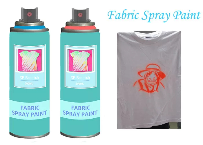 Fast Dry Non Toxic Aerosol Fabric Spray Paint For Textile Soft Pliable ...