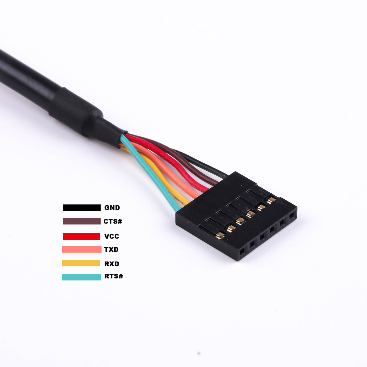 USB to 6P 2.54MM Terminal Block Dupont 3.3V 3V3 5V TTL UART Serial Cable