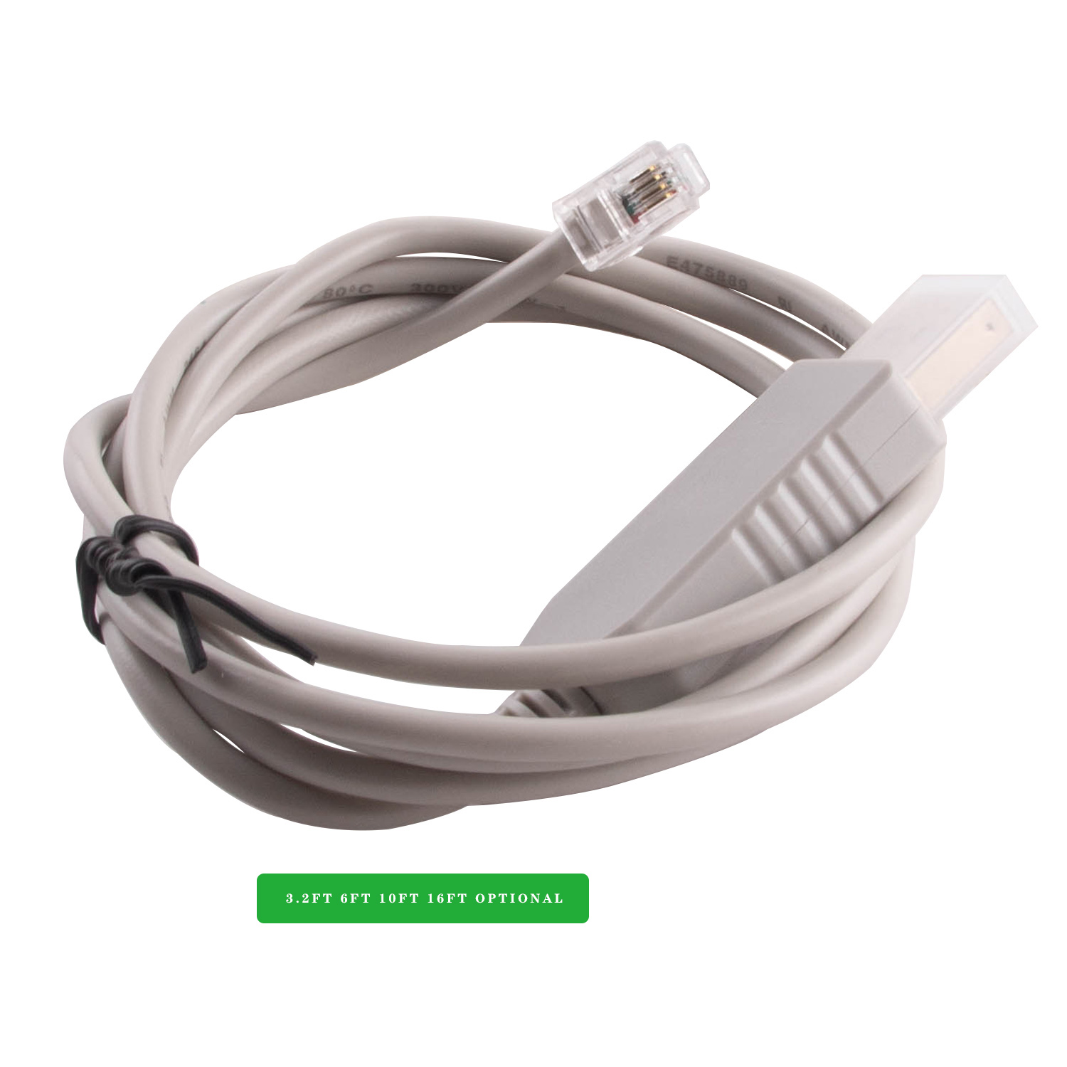 USB to RJ9 4P4C RS232 Serial Control Cable for Ioptron Equatorial Telescope IEQ30 Cem25 CEM60 ...