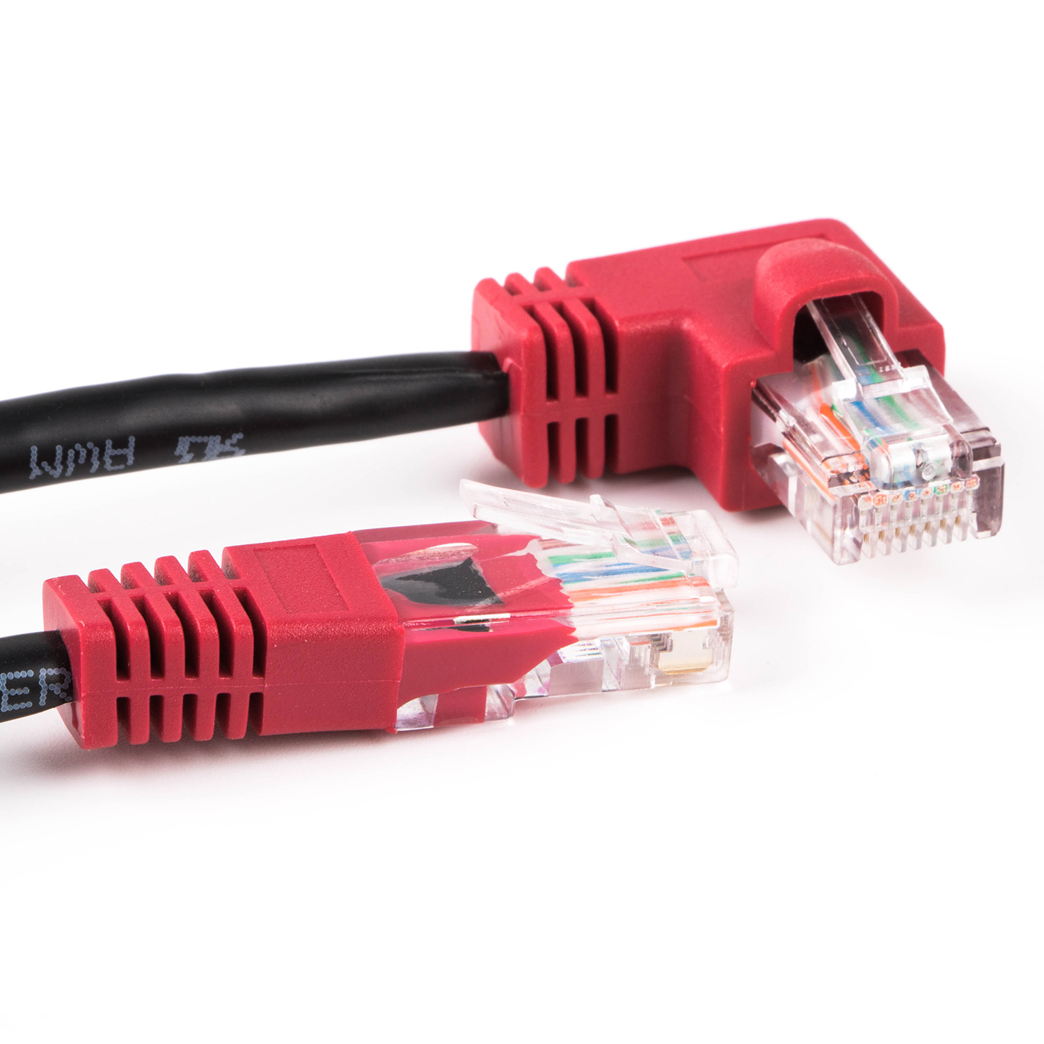 Angled RJ45 Ethernet Patch Cable L shape Internet Lan Cable Cat5 Patch ...