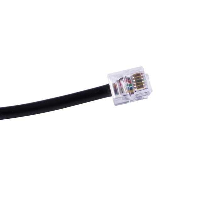 25cm rj12 6p6c telephone female socket to male adapter jumper lan ...