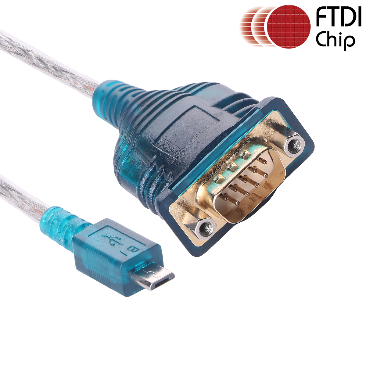 Micro USB to RS232 Serial Cable Converter PDA DB9 9 Pin Cable Adapter FTDI