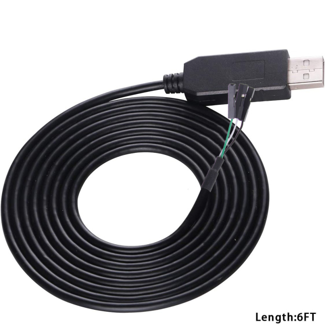 USB Serial Cable RS232 Converter 2.54mm Dupont Terminal 4 Pins FTDI FT232RNL 4P Adapter