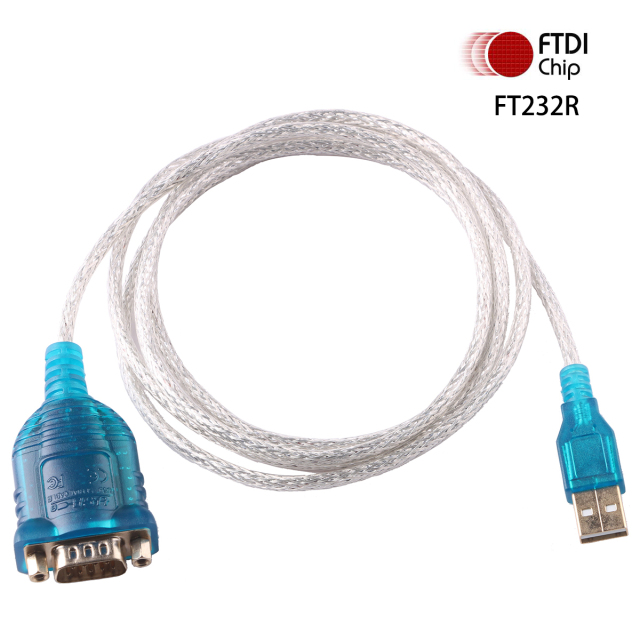 USB to RS232 Serial Cable Converter PDA DB9 Male 9 Pin Cable Adapter FTDI