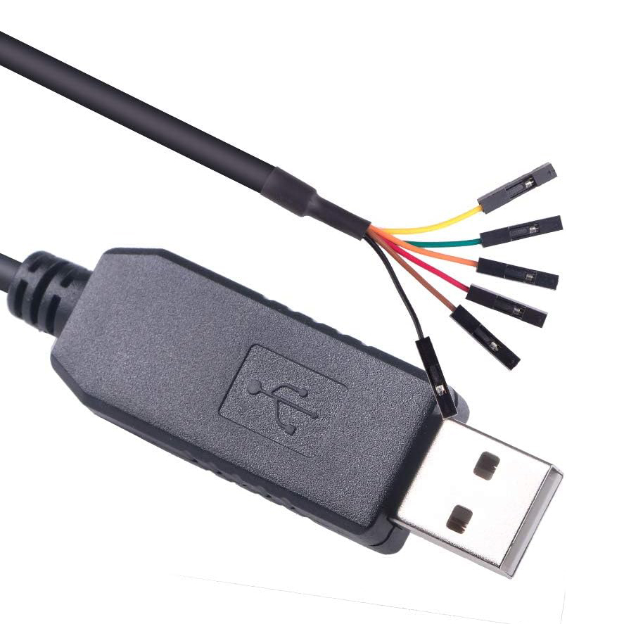 USB Serial Cable RS232 Converter 2.54 mm Dupont Terminal 6 Pins ...