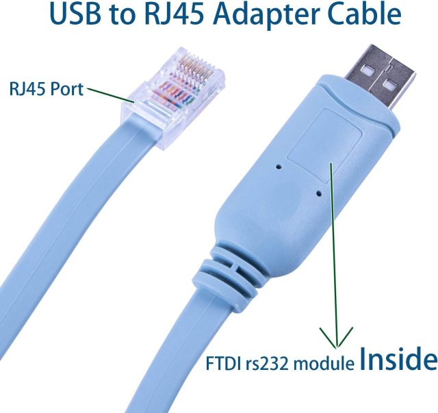 USB Console Cable for Cisco USB to RJ45 RS232 Serial Cable for Routers ...