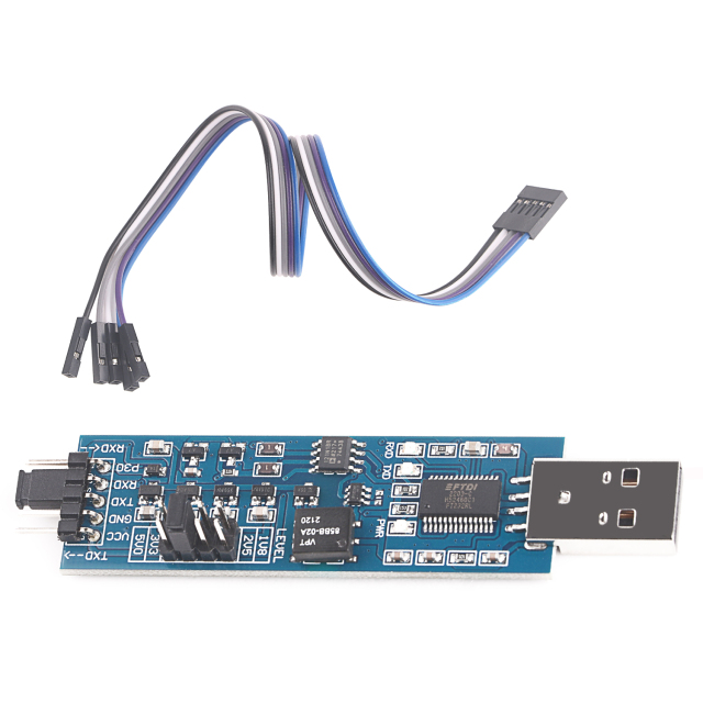 USB Serial Adapter 1.8V 2.5V 3.3V 5V TTL is Board FTDI 2.54mm Terminal ...