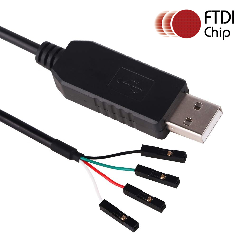 USB to 3.3V 5V TTL Serial Cable 4P Dupont Header UARL Converer FTDI 4 ...