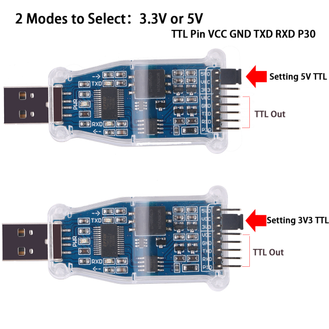 USB to 3.3v 5v TTL Converter FTDI UART Serial Adapter