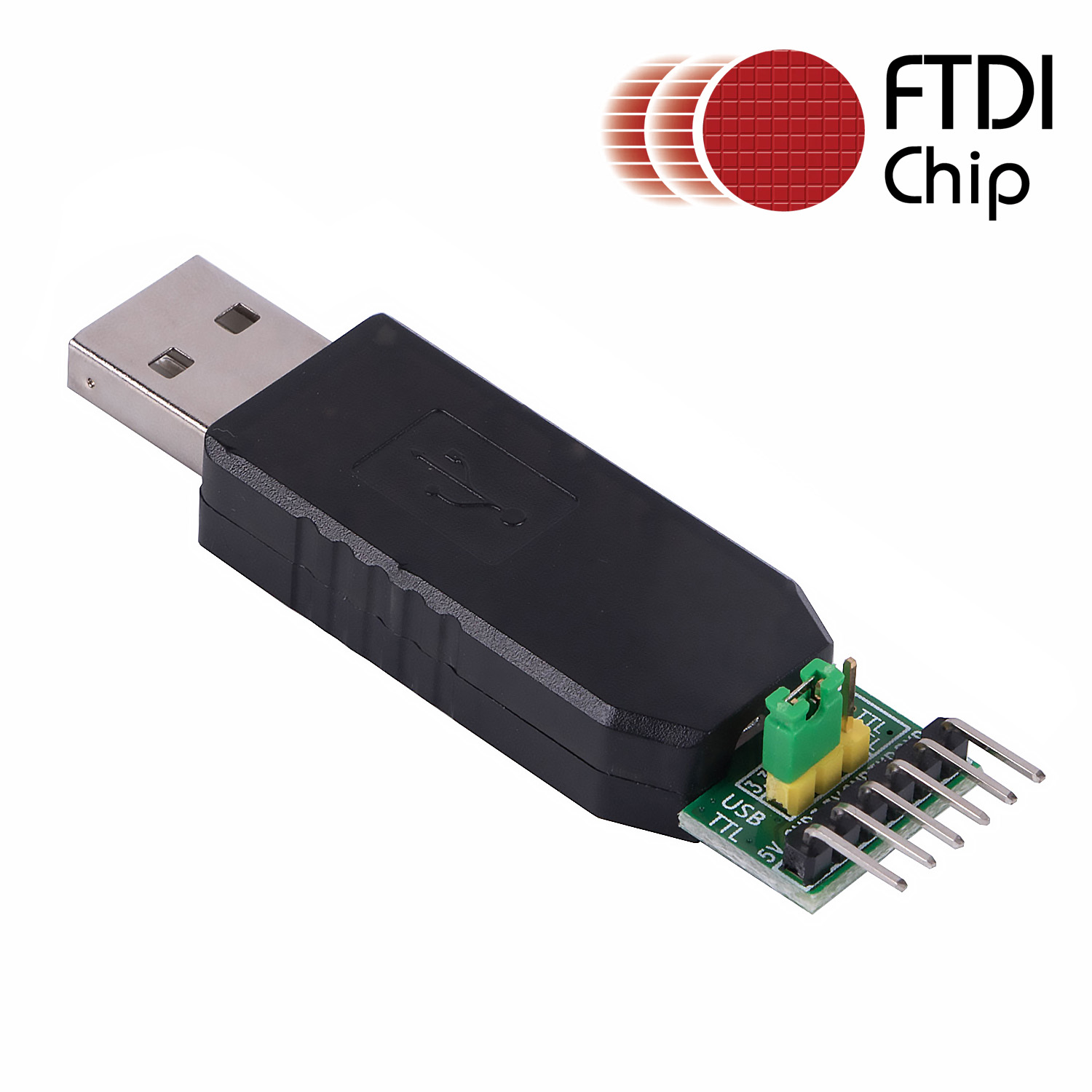 USB Serial Adapter 3.3V 5V TTL FTDI 2.54mm Terminal UART Converter ...
