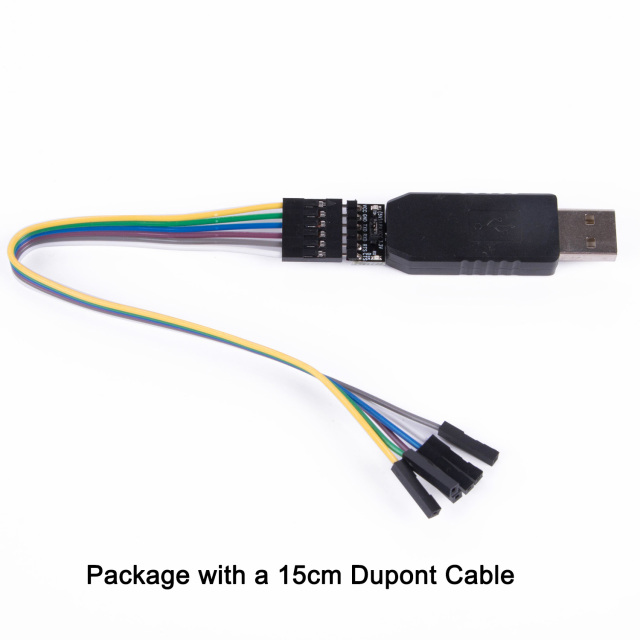 USB Serial Adapter 1.8V 3.3V 5V TTL FTDI 2.54mm Terminal UART Converter ...