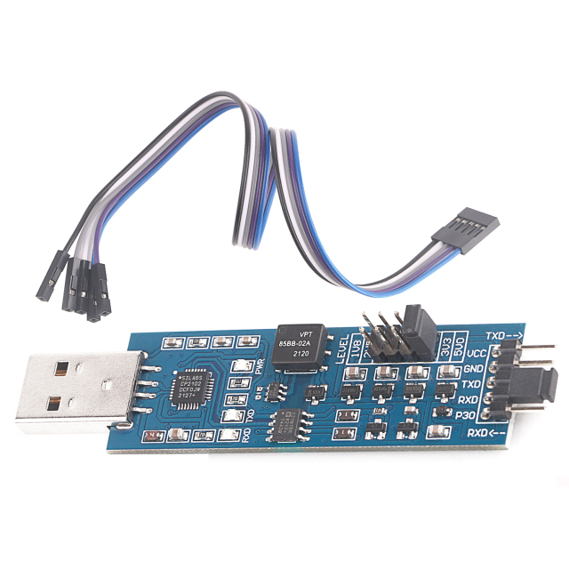 USB Serial Adapter 1.8V 2.5V 3.3V 5V TTL is Board FTDI 2.54mm Terminal Isolator UART Converter ...
