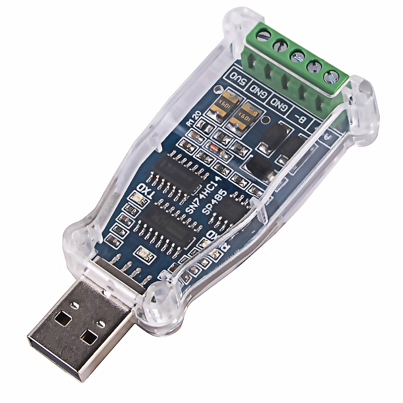 USB TO RS485 485 Isolation Module Communication Converter Adapter CH340 with TXD RXD LED