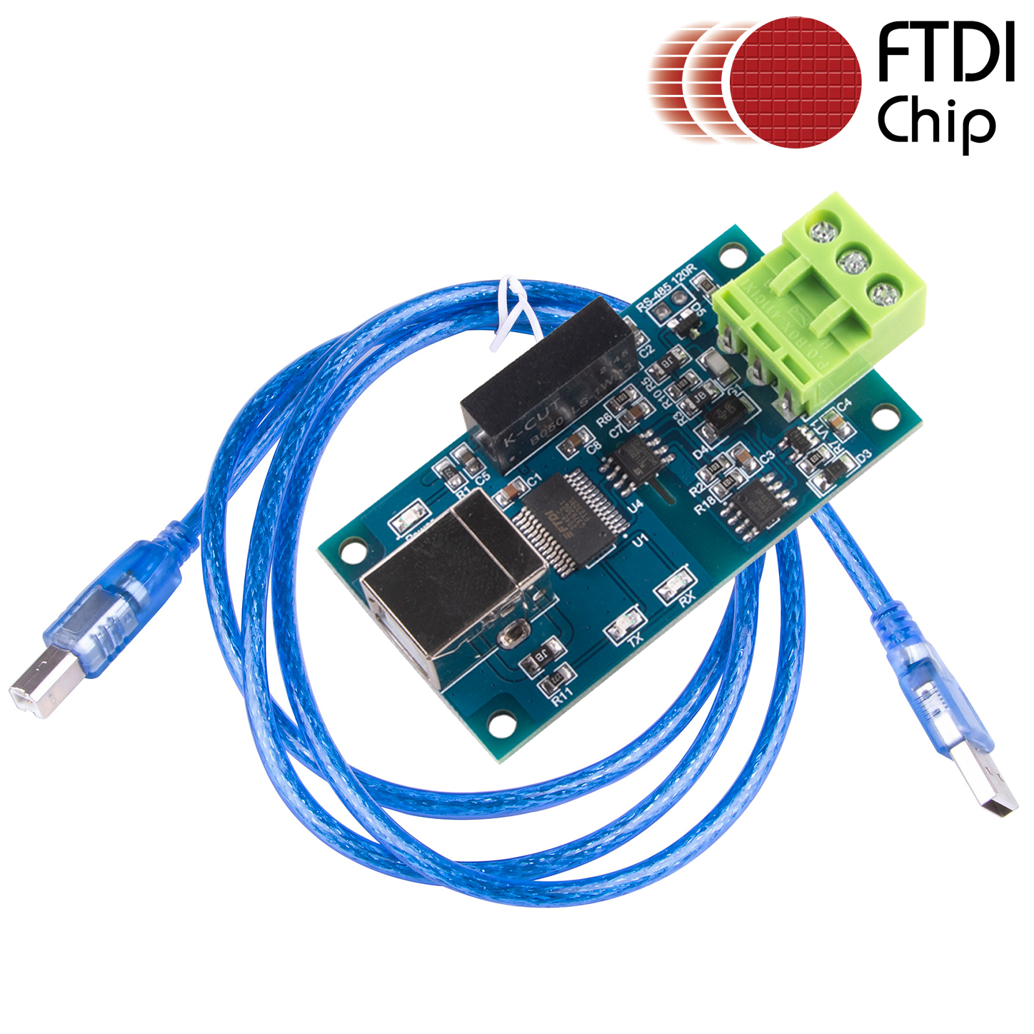 USB to RS485 Serial Converter Module 3P 3 Pins FTDI Adapter for Win 11 ...