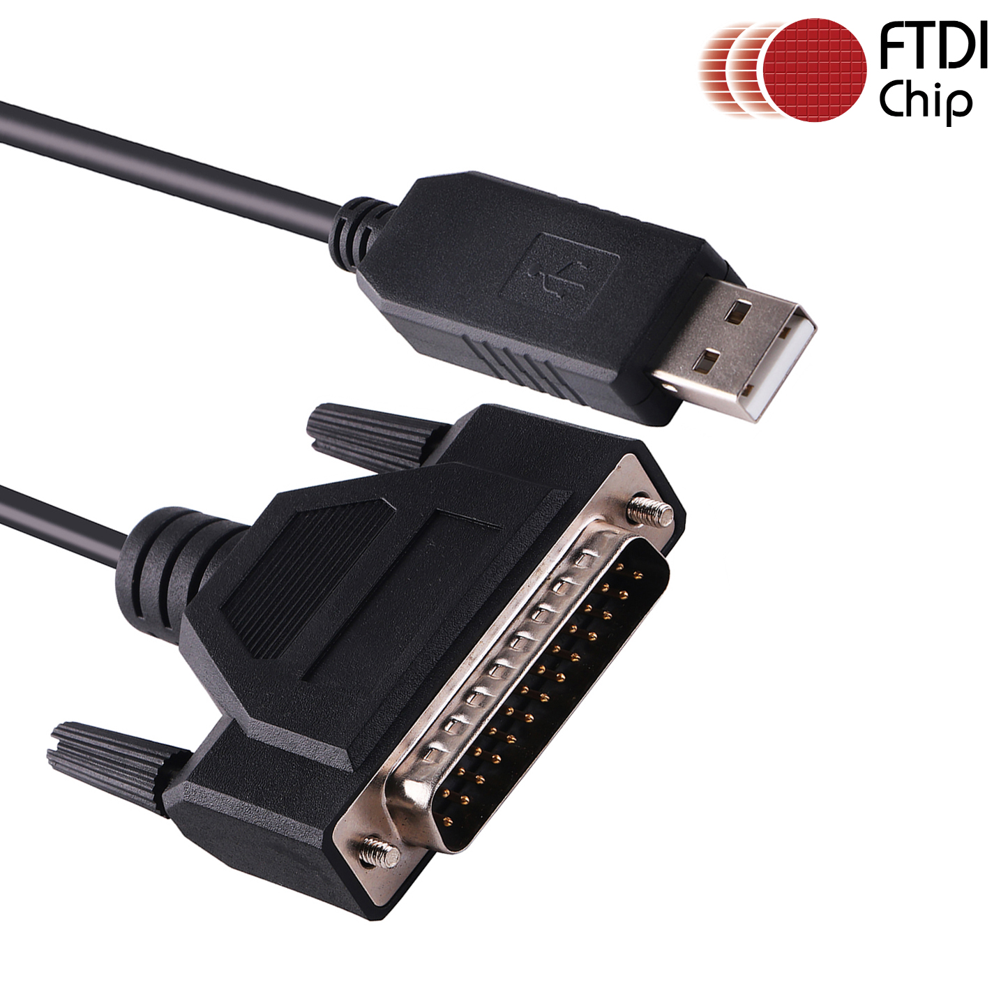USB to RS232 DB25 Serial FTDI Adapter Cable for Fanuc CNC DNCLINK ...