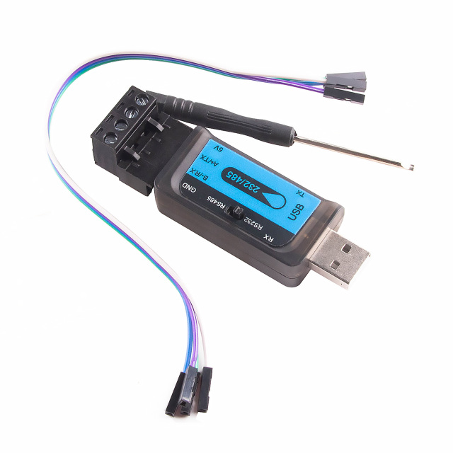 USB to RS485 RS232 Serial Adapter Plug 4 Pins Screw Terminal FTDI Converter Supported Win11 10 8 ...