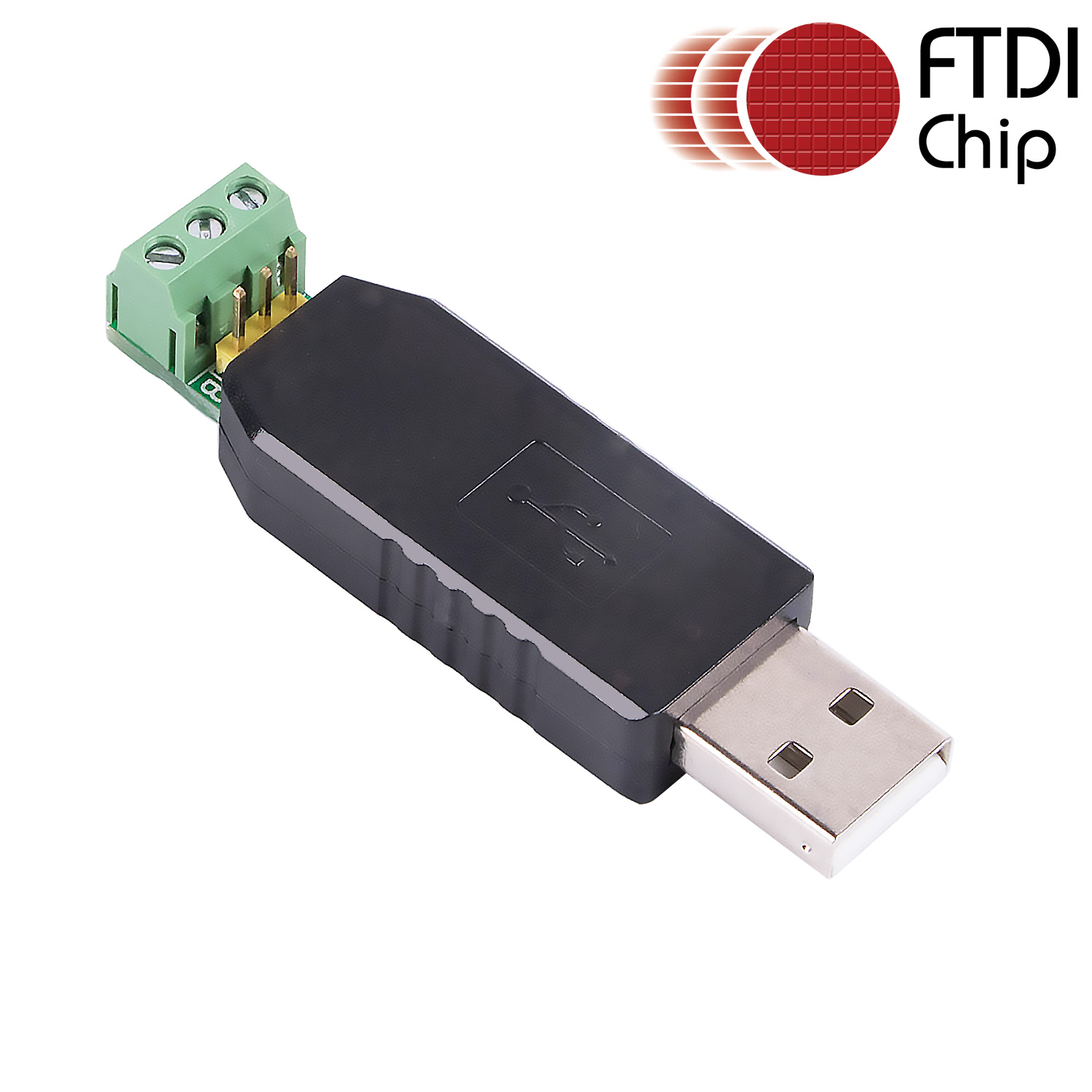 USB to RS485 Serial Adapter Plug 3 Pins Screw Terminal FTDI Converter ...