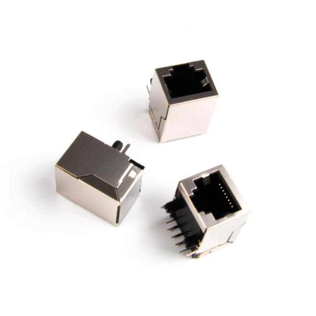 2/10PCS RJ45 Metal 8 Pin Female PCB Right Angle Board Jack Connector ...