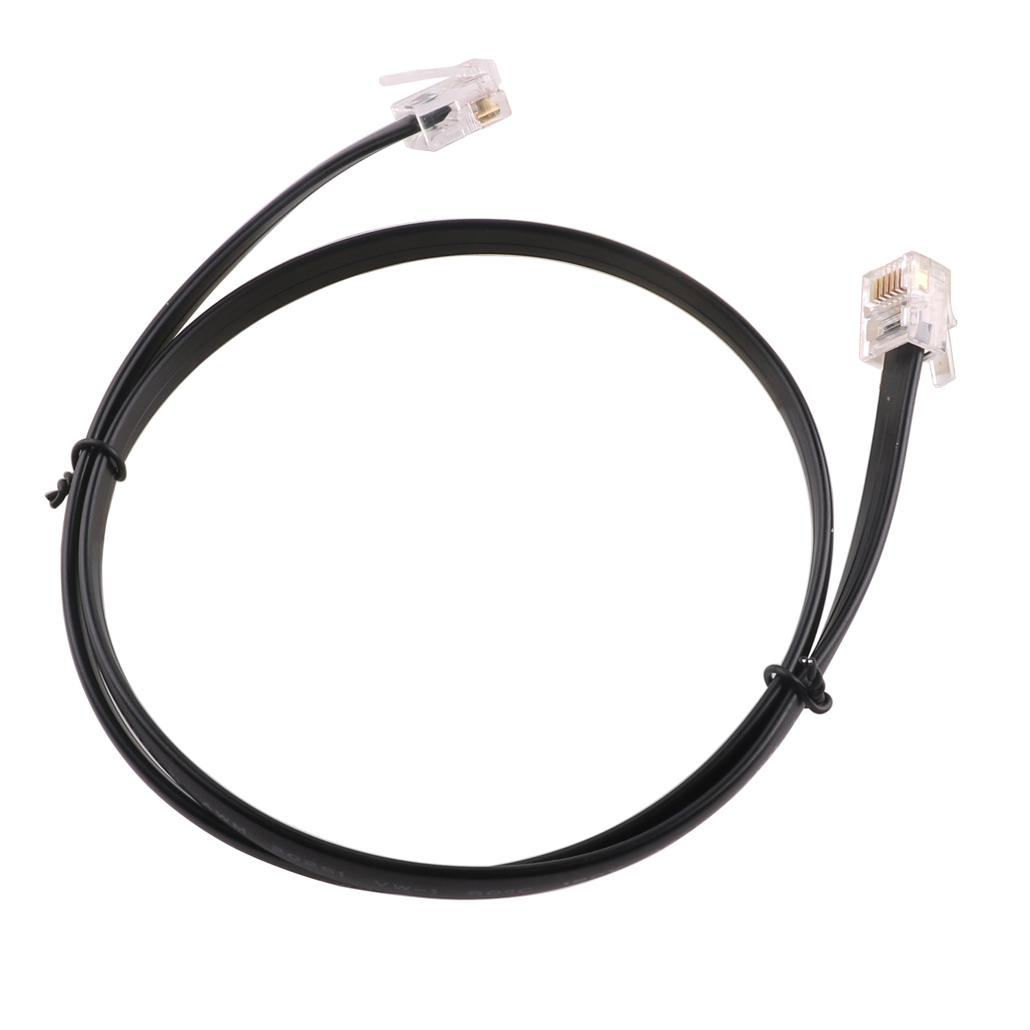 RJ11 RJ12 6P6C Data Cable, Male to Male Modular Data Cord Straight ...