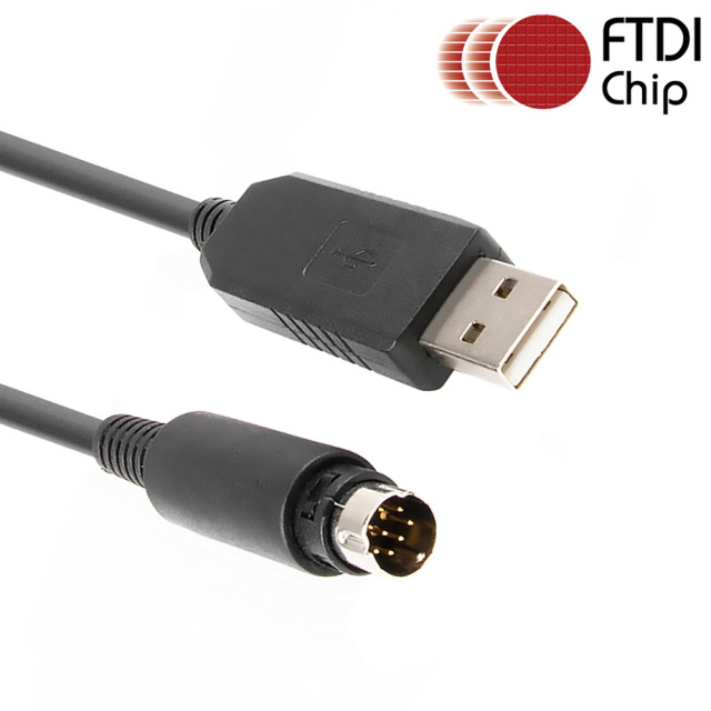 USB Programming Cable for Yaesu Cat 8 Pin FTDI Compatible with CT-62 FT ...