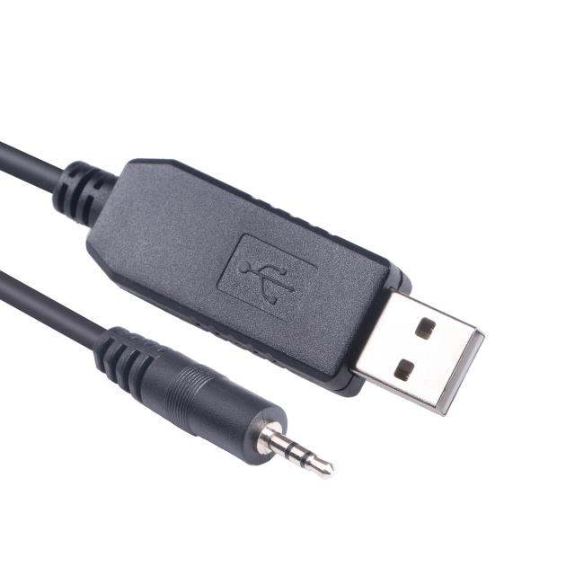USB Serial Cable RS232 Audio Jack AJ 2.5mm TRS Converter 3P 3 Pins PL2303 1.8m