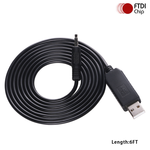USB Serial Cable RS232 Audio Jack AJ 3.5mm TRS Converter 3P FTDI 3 Pins ...