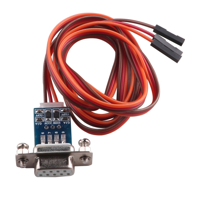 DB9 Female RS232 Serial Adapter Converter to 3 Pin 3P 2.54mm Dupont ...