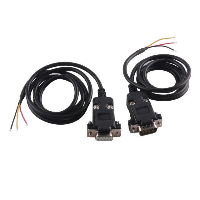 DB9 D-Sub 9 Pin Male/Female RS232 to Wire End Serial Adapter Converter ...