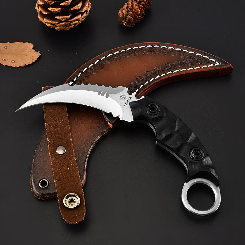 STRIDER G10 handle D2 steel outdoor camping tactical karambit knife