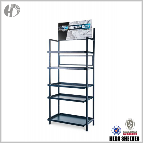 Motor Oil Custom Metal Display Stand - HEDA SHELVES