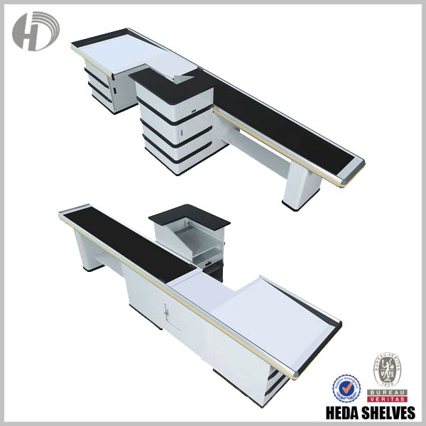 Supermarket Electric Checkout Counter Manufacturer - HEDA SHELVES